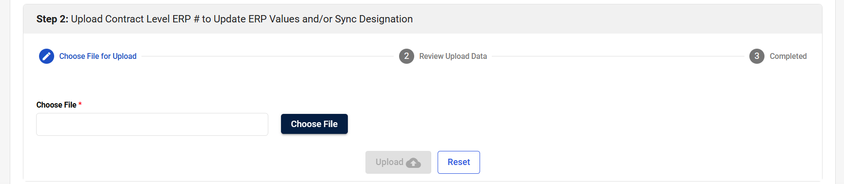 Bulk Assign ERP Values Tab