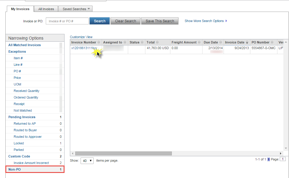 Create Non-PO Templates